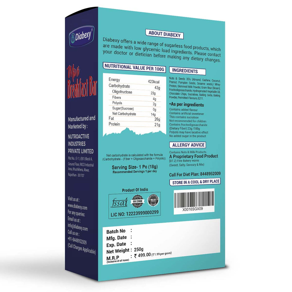 Buy Sugar Free Diabetes Food Products Online - Low GI | Diabexy